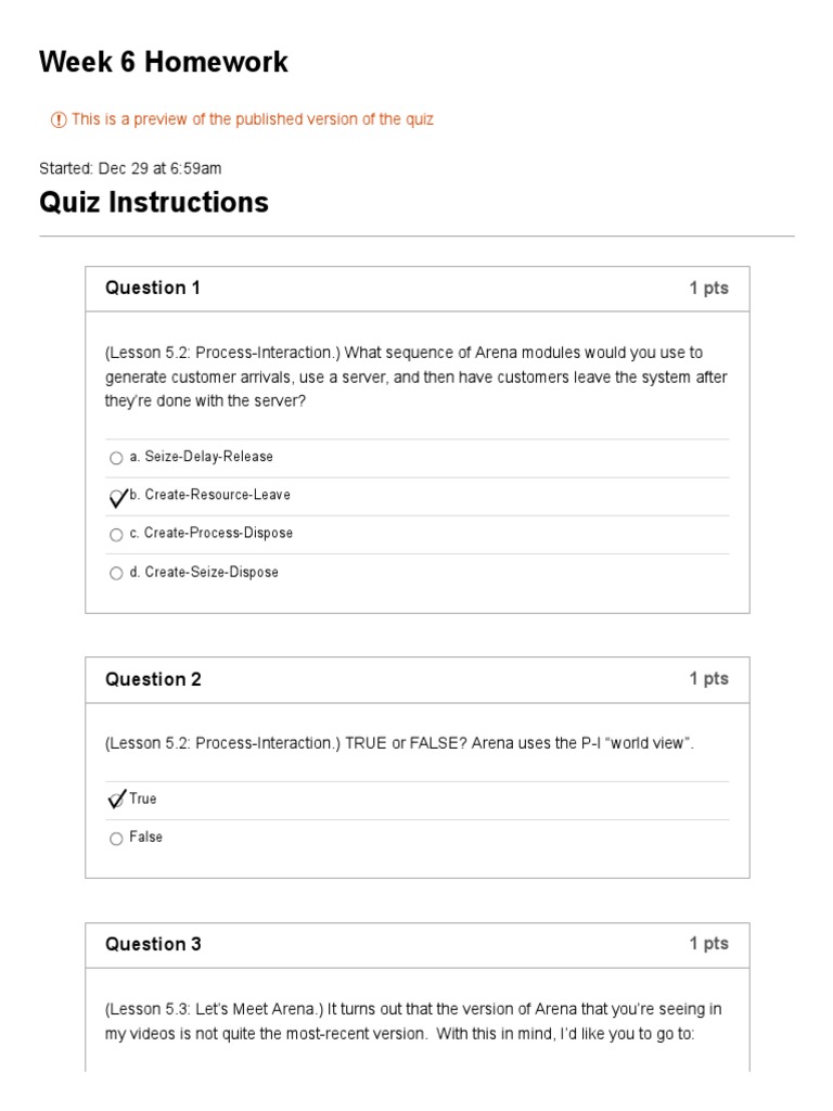 Week 6 Homework | Download Free PDF | Spreadsheet | Computer Engineering