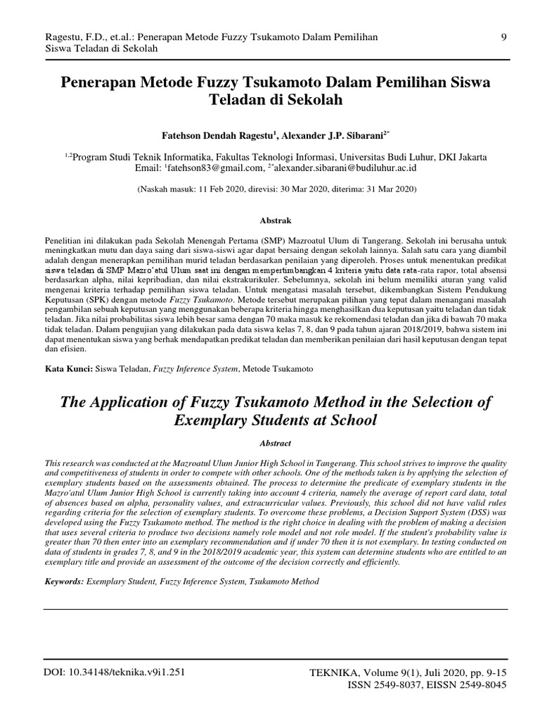 Penerapan Metode Fuzzy Tsukamoto Dalam P D9a2f258 | PDF