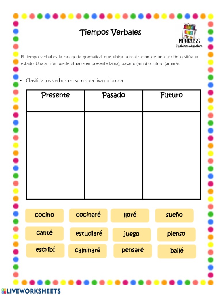 4º VDM Tiempos Verbales 2 | PDF