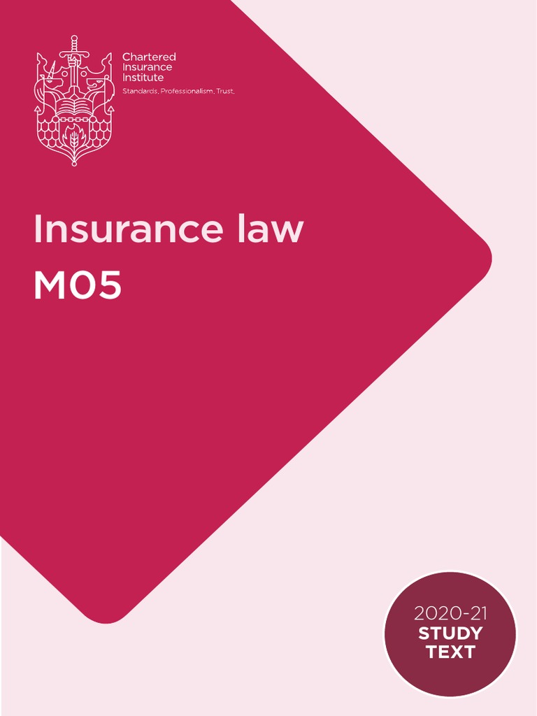 Insurance Law - M05 | PDF | Tort | Product Liability