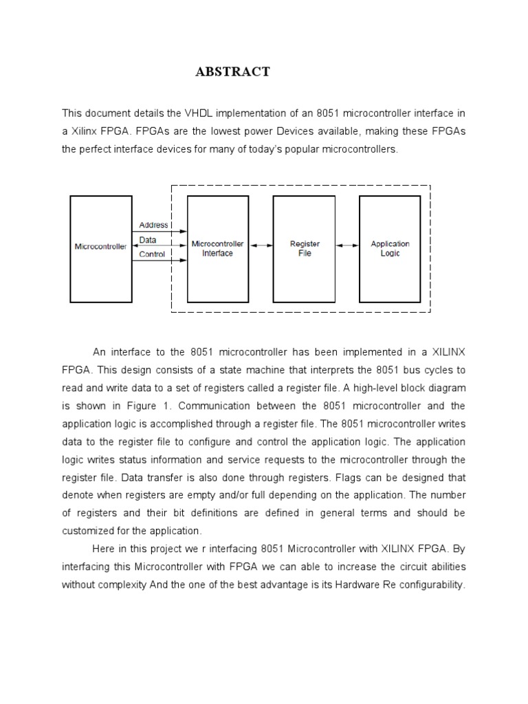 Final 8051 | PDF | Vhdl | Microcontroller