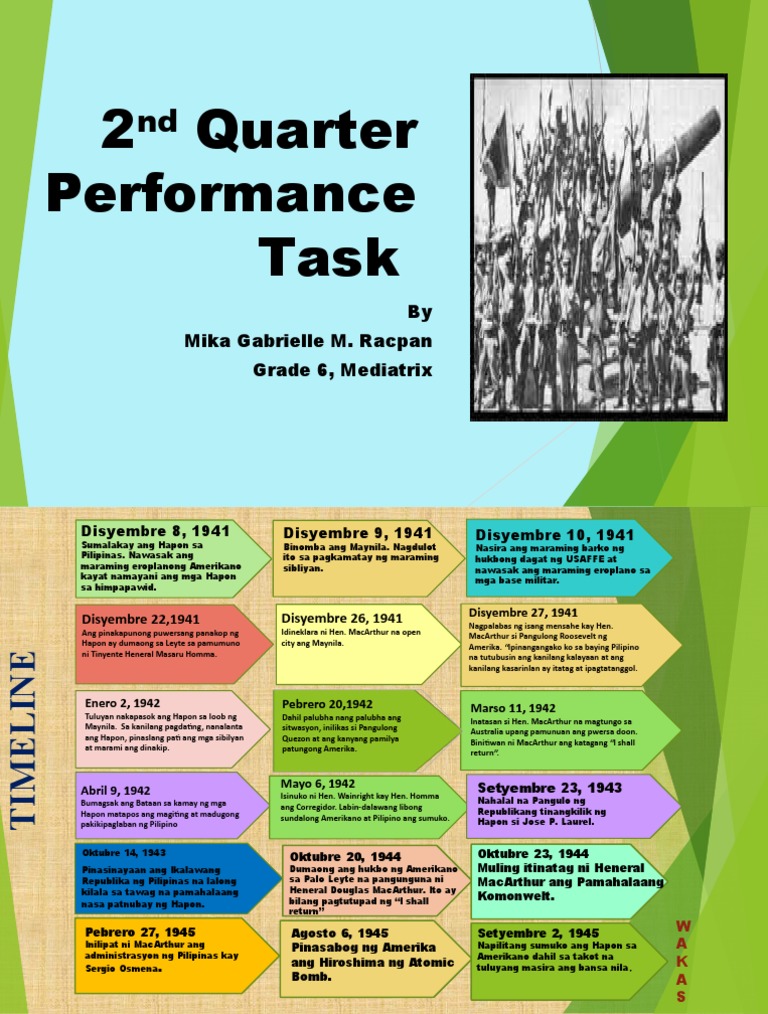 2nd Quarter Performance Task AP and FILIPINO | PDF