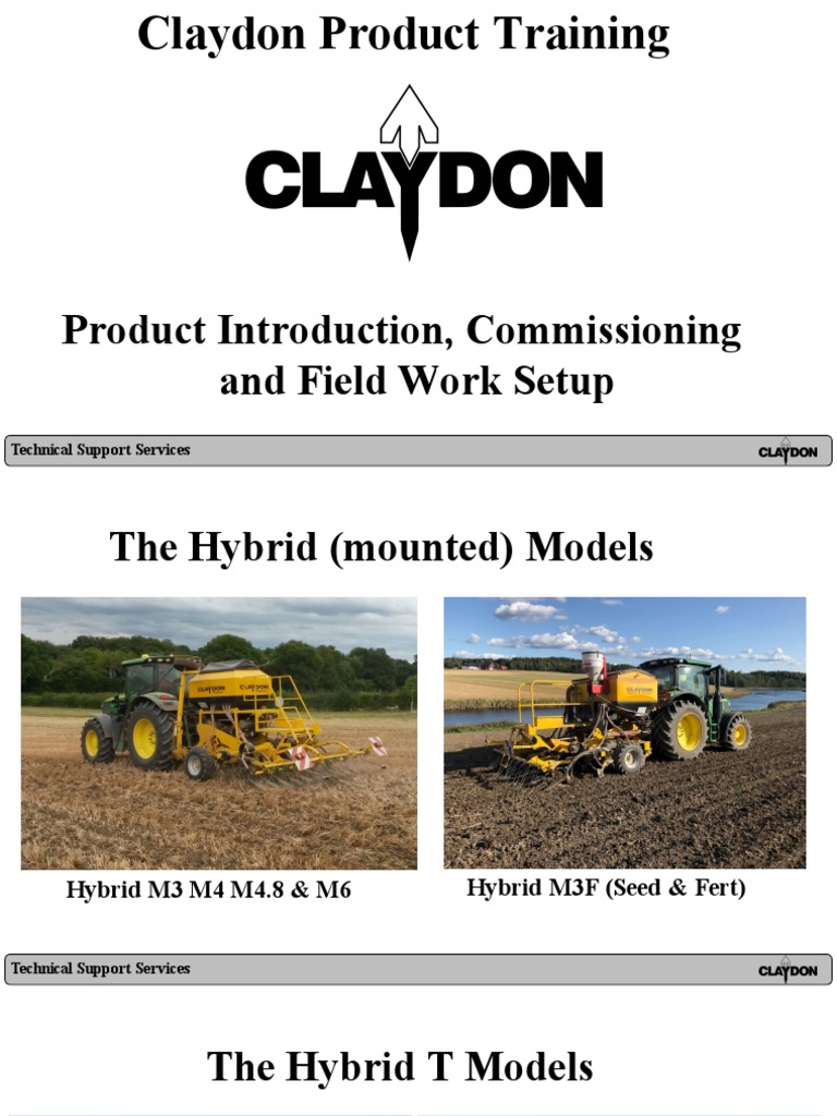 Claydon Overview Instalation Field Setup Etc | PDF | Tractor | Drill