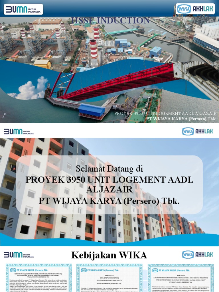 Contoh HSSE Induction Internal - Ain Defla 2021 | PDF