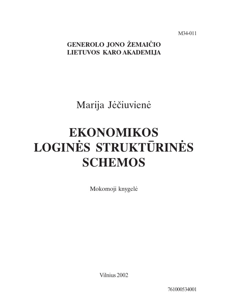 Ekonomikos Logines Strukturines Schemos Jeciuviene | PDF