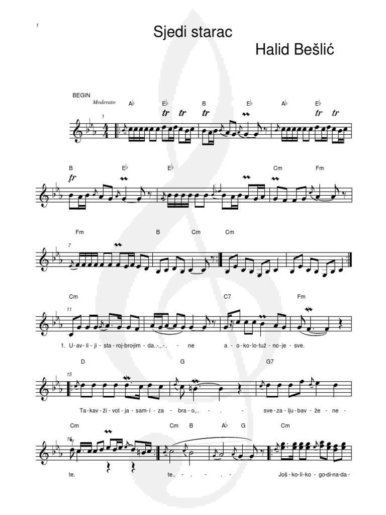 Halid Beslic - Sjedi Starac | PDF