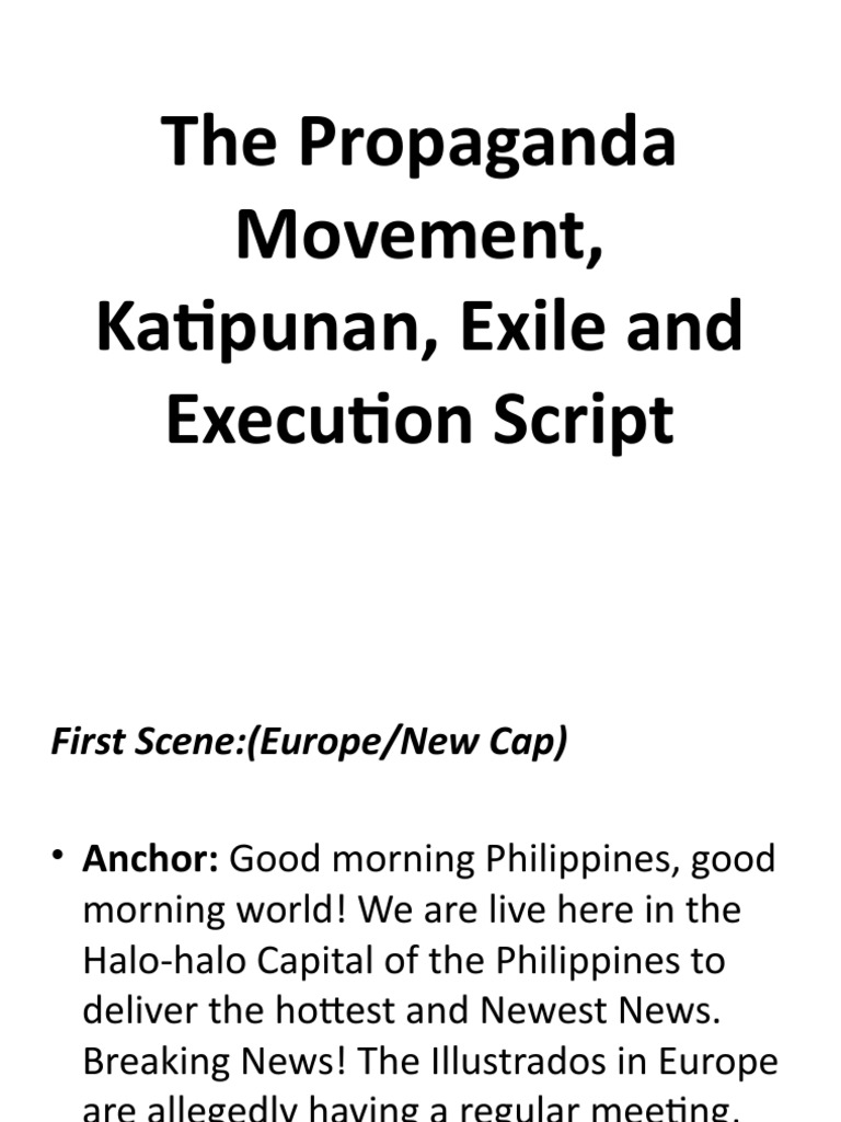 The Propaganda Movement, Katipunan, Exile and | PDF | Philippines