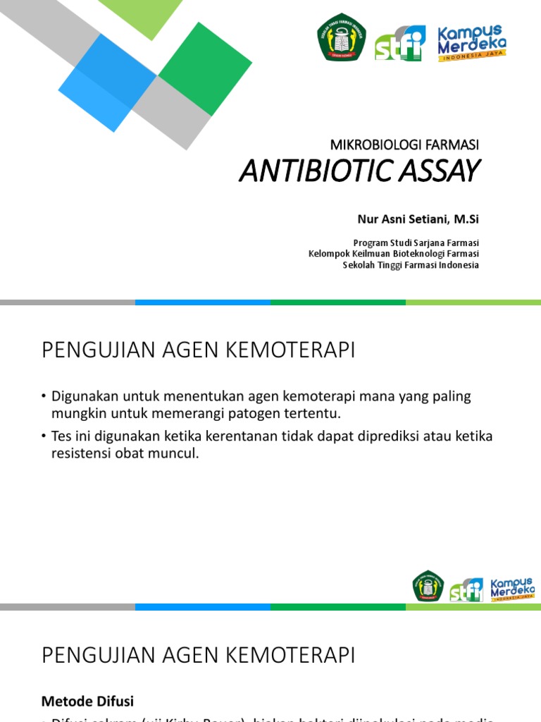 Pengujian Potensi Antibiotik dan Metode | PDF | Sains & Matematika