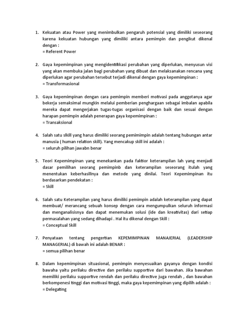 Kuis 9 Pertemuan 10 | PDF