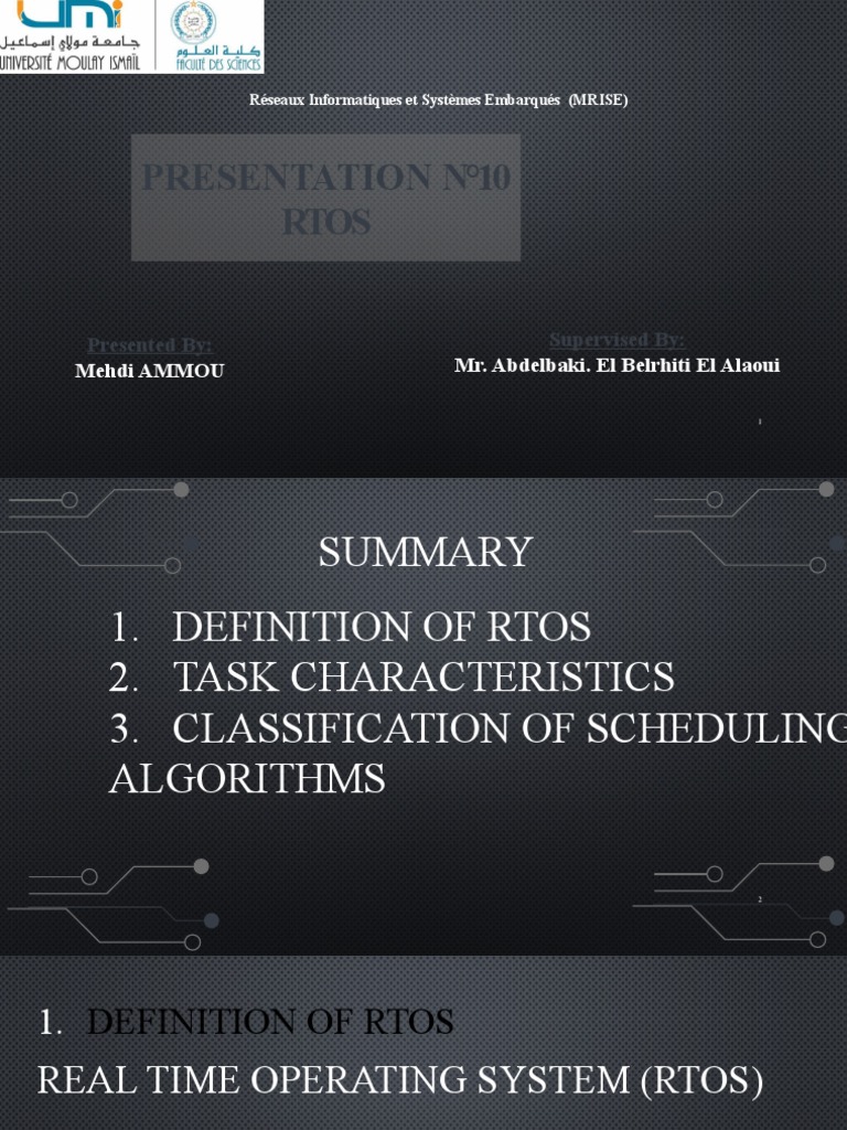 RTOS Mehdiammou | PDF