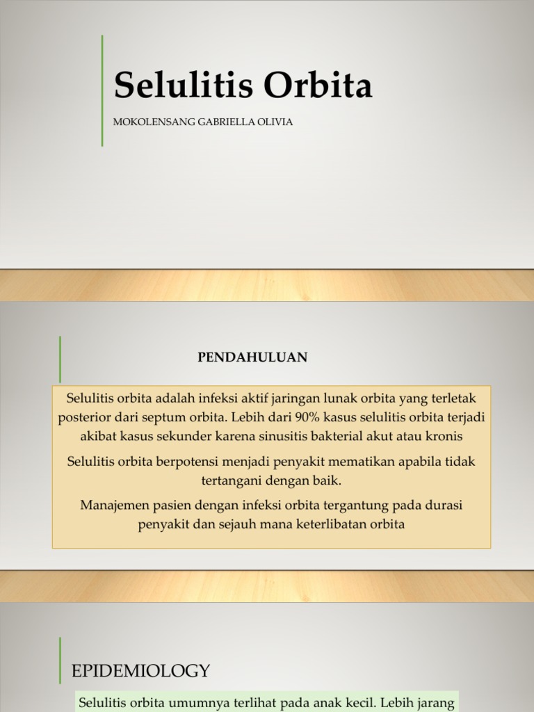 Selulitis Orbita 2 | PDF