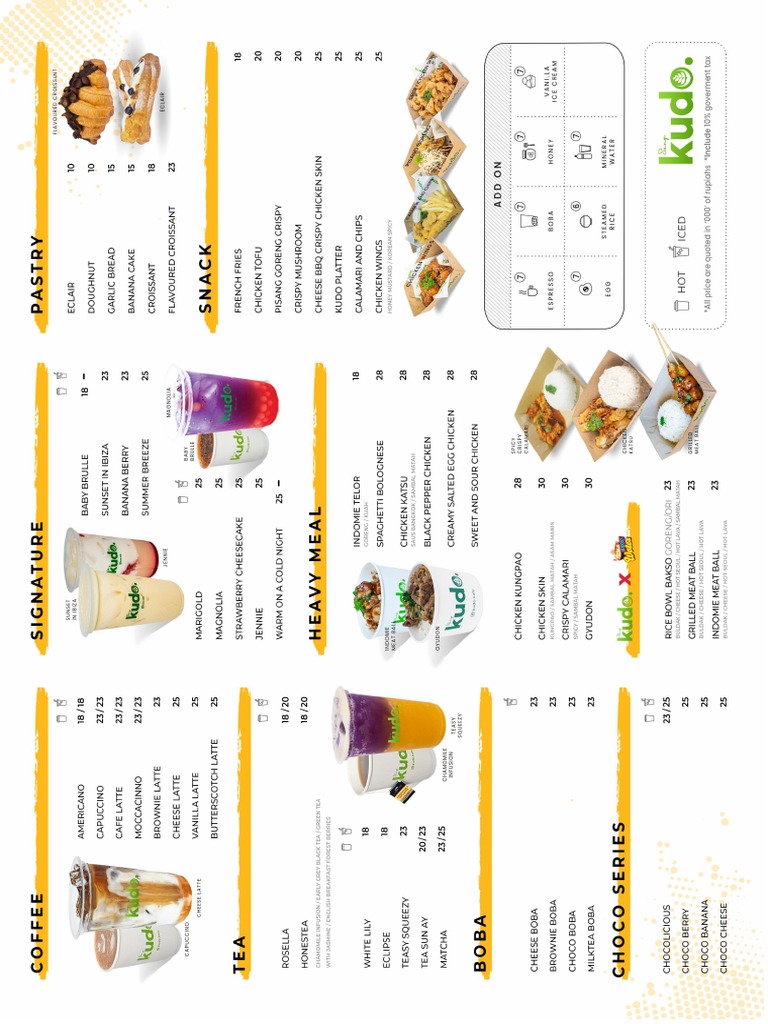 Menu Kudo | PDF