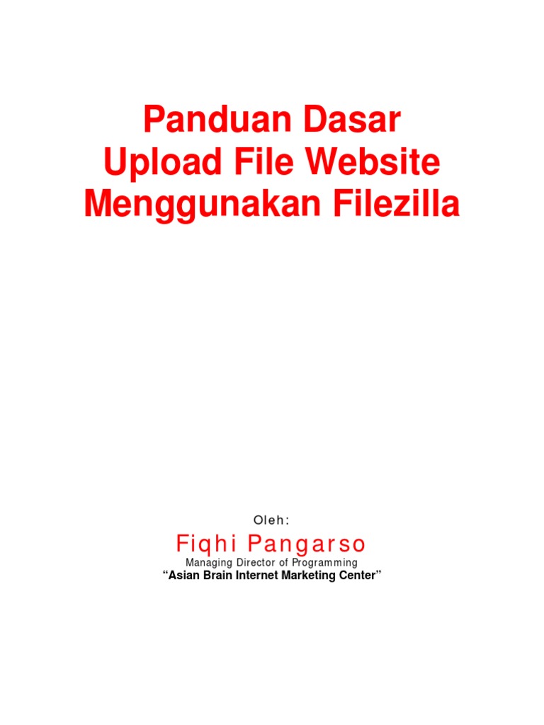 Filezilla Optpanduan Opload | PDF