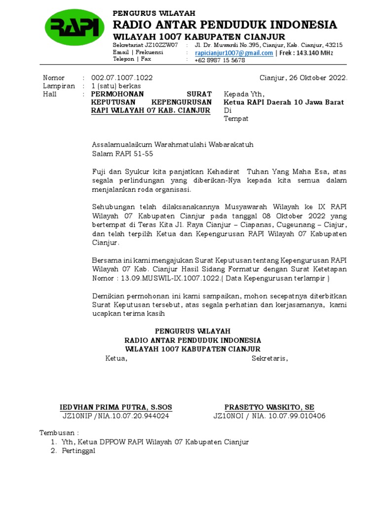 0010710071022-Permohonan Skep | PDF