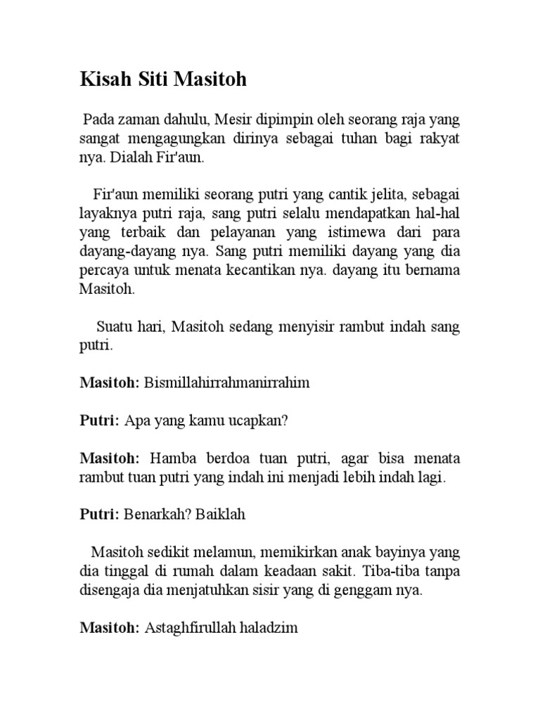 Drama Siti Masi-WPS Office | PDF