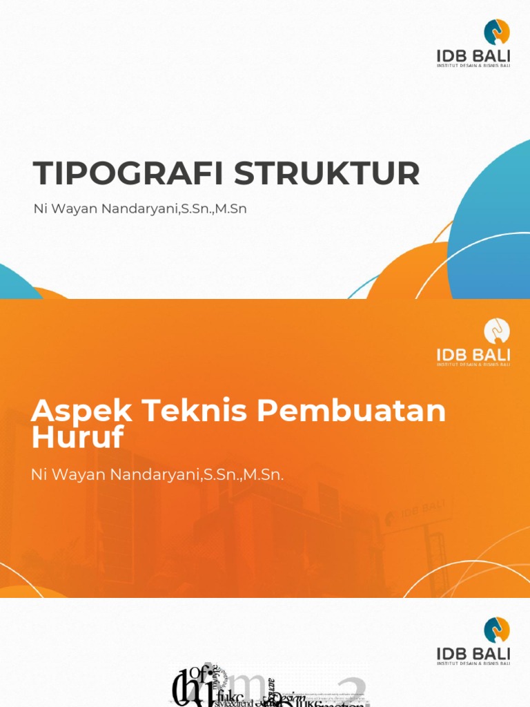 Tipografi Struktur - Pertemuan 2 - Aspek Pembuatan Huruf (Tugas 1) | PDF