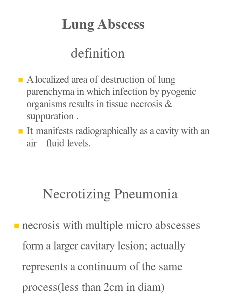 Lung Abscess Print Out Version | PDF | Pneumonia | Lung