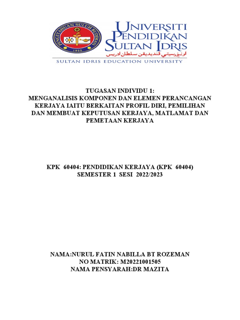 Assingment DR Mazita | PDF