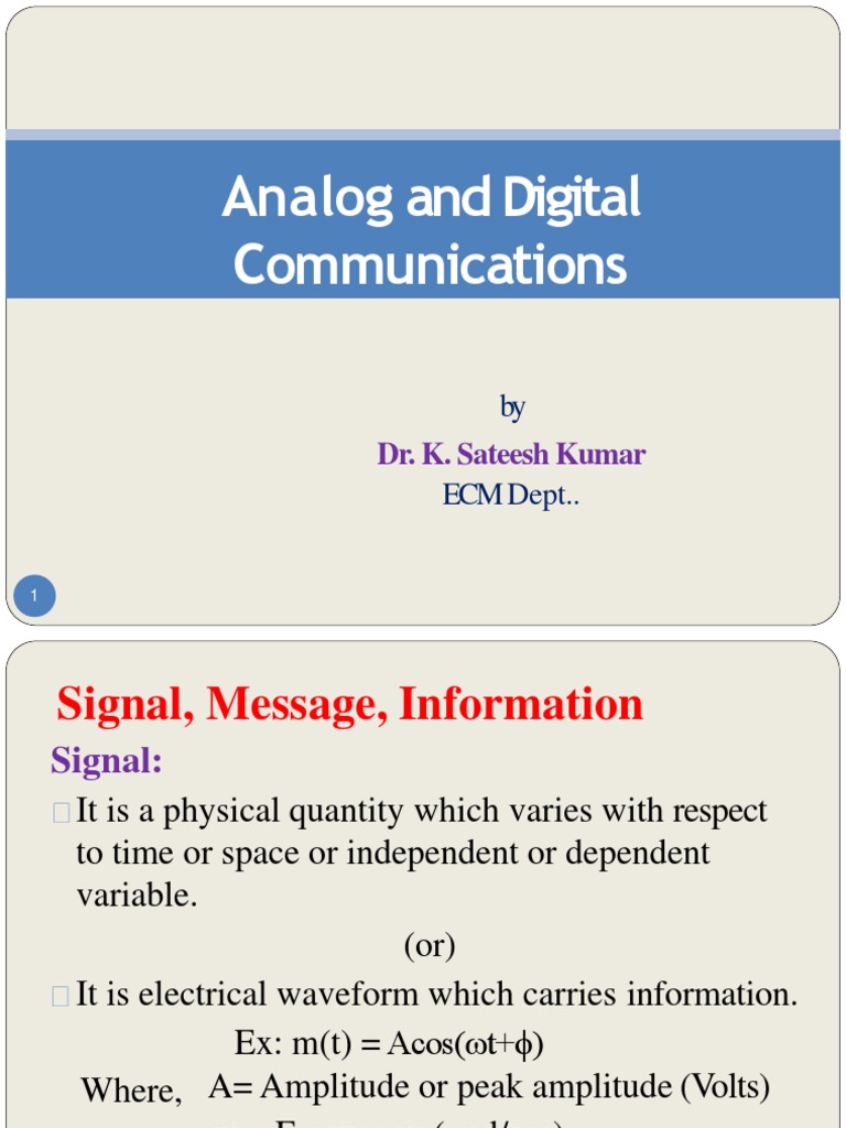 ADC Unit 1 | PDF | Frequency Modulation | Modulation