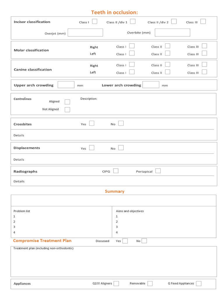 Dentalbees Orthodontic Patient Assessment 2020 04 | PDF | Orthodontics ... Dentalbees Orthodontic Patient Assessment 2020 04 | PDF | Orthodontics ...