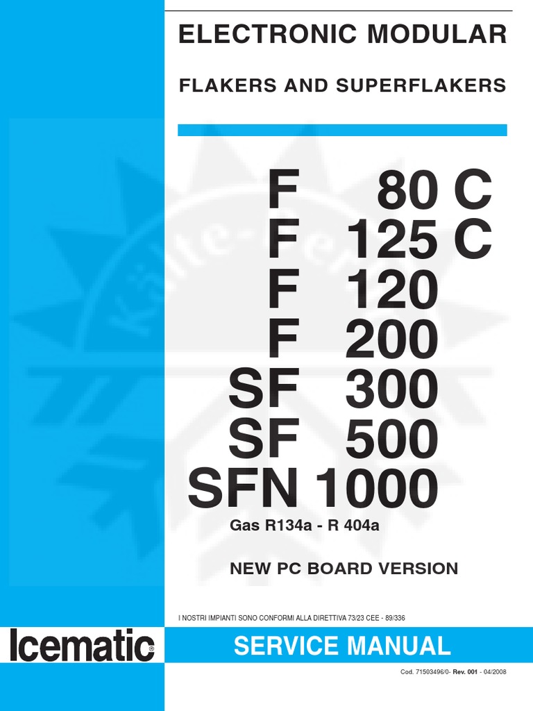 Icematic F80C | PDF | Heat Transfer | Quantity