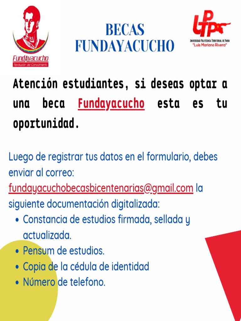 Becas Fundayacucho - PDF | PDF