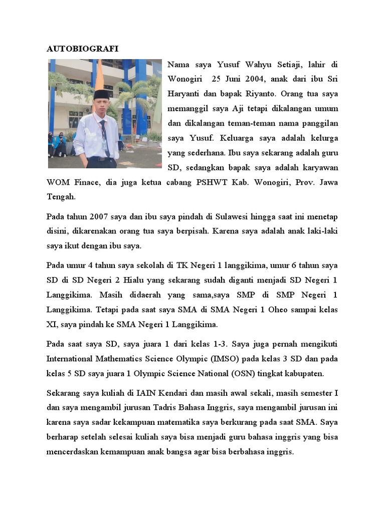 AUTOBIOGRAFI | PDF