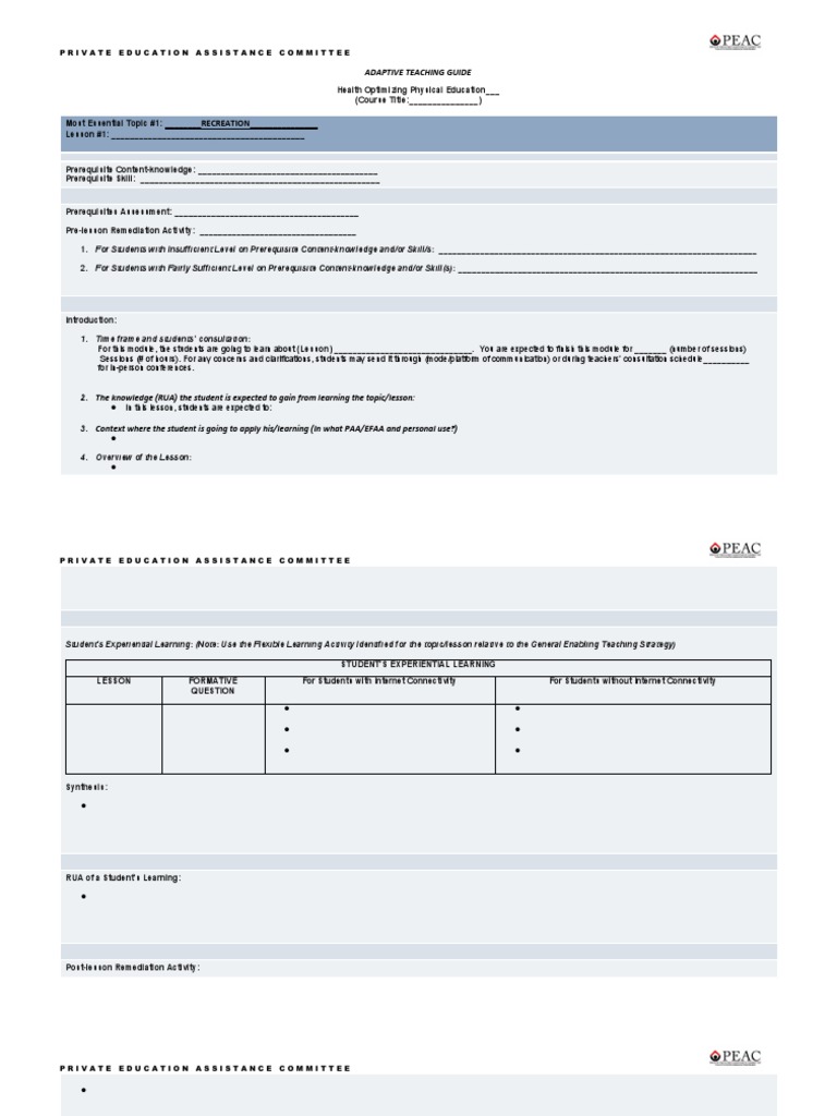 ATG Adaptive Teaching Guide | PDF