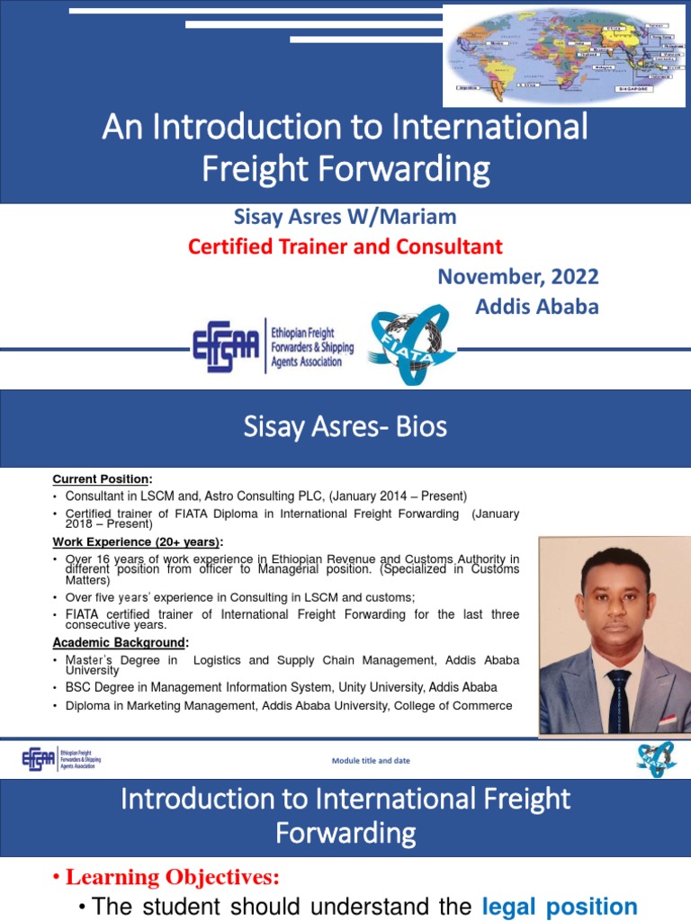 Introduction To Freight Forwarding | PDF | Economies | Business
