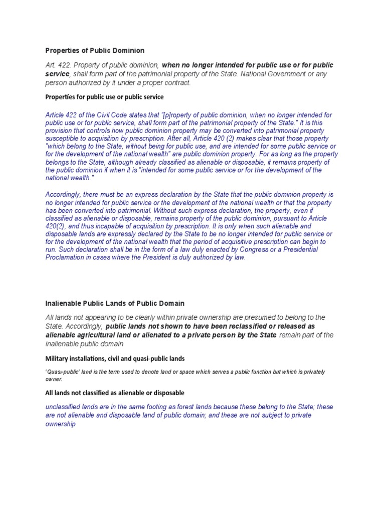 Determining the Status and Classification of Public Lands: When Lands ...