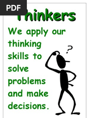 Thinker Ib Learner Profile