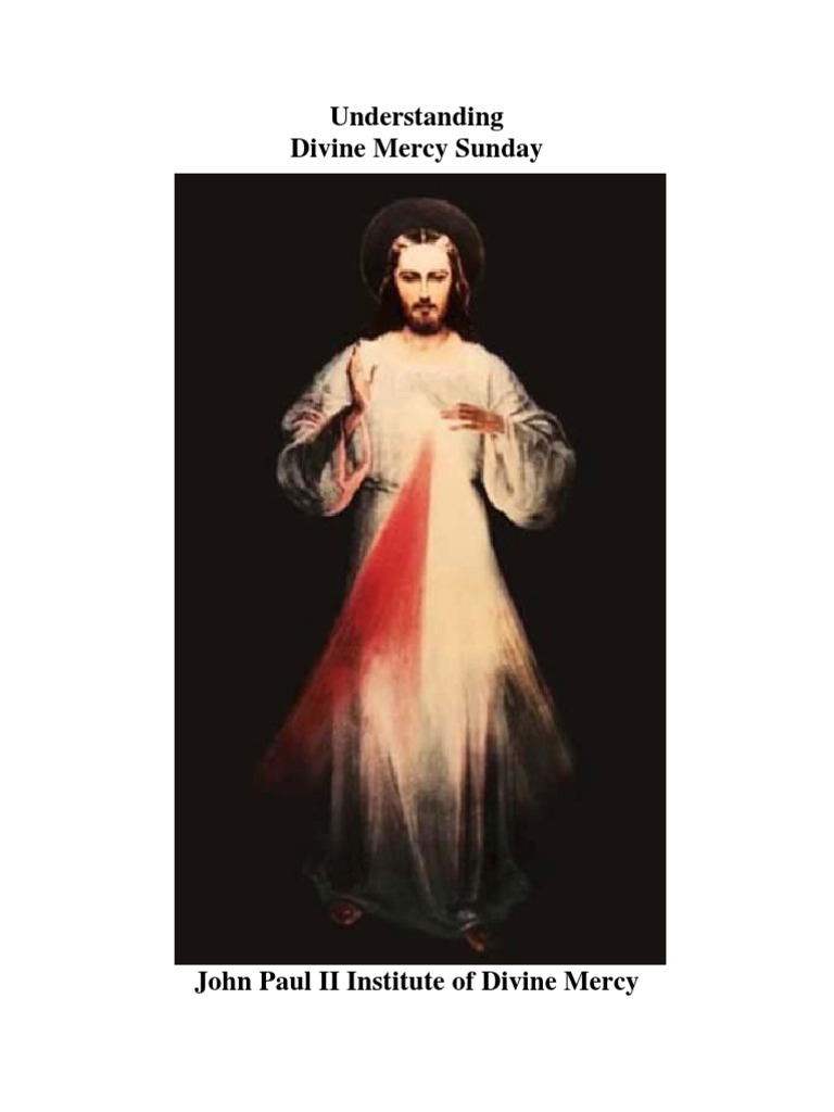 Divine Mercy Sunday | PDF | Eucharist | Grace In Christianity