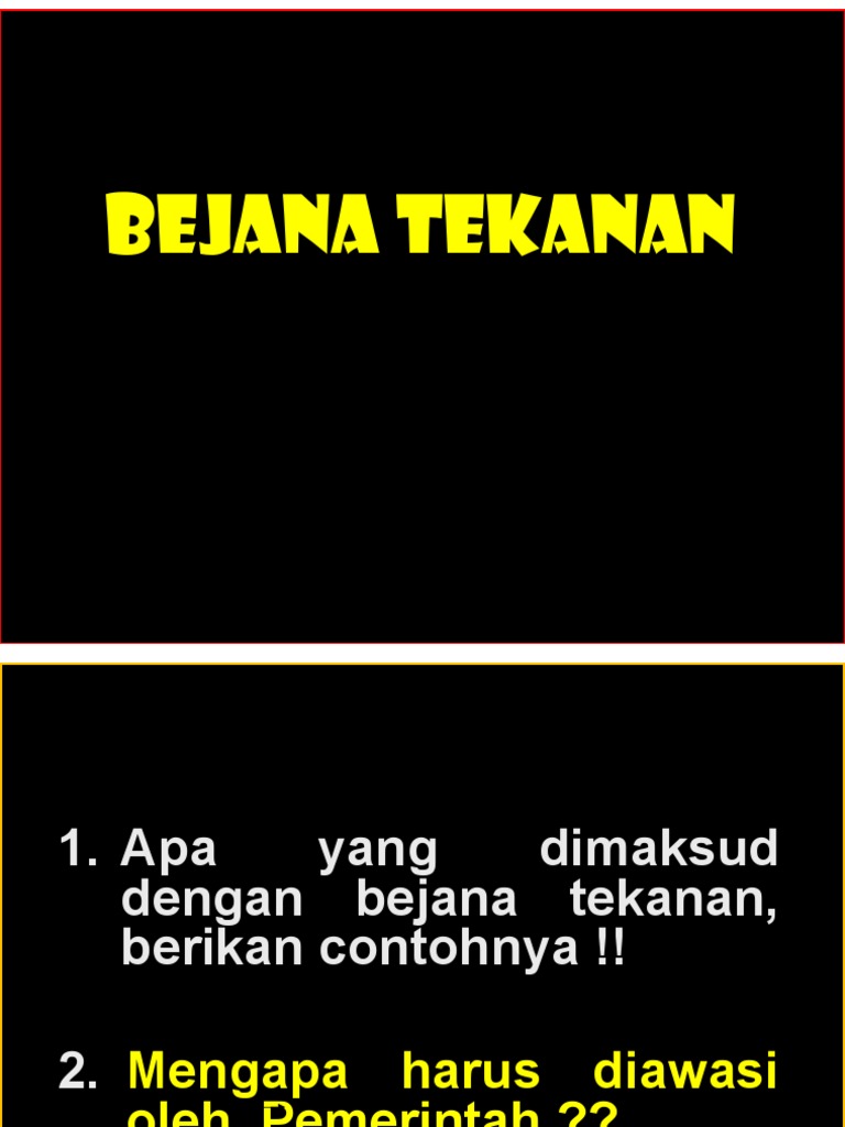 Pengawasan dan K3 Bejana Tekan | PDF