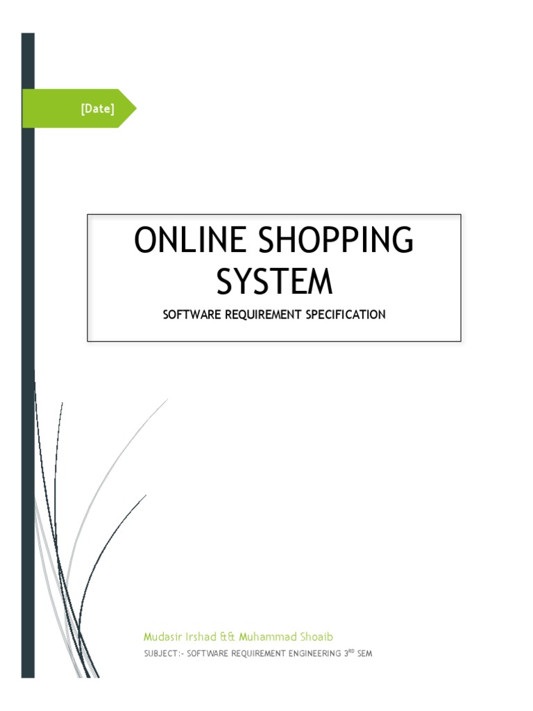 SRS For Online Shopping System | PDF | Online Shopping | Operating System