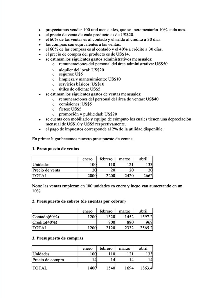 Presupuesto Compress | PDF | Presupuesto | Economias