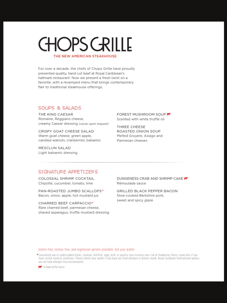 Menu Chops | PDF | Steak | Beef