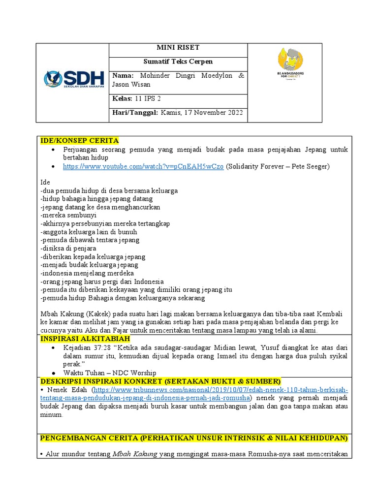 Contoh Mini Riset | PDF