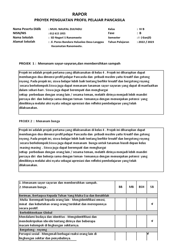 Rapor p5 Semester 1.has | PDF