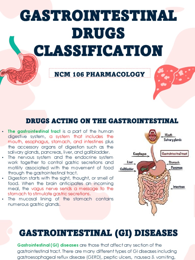 Gastrointestinal Drug Pdf Gastrointestinal Tract Clinical Medicine