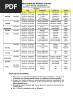 STS JHS Time Table | PDF
