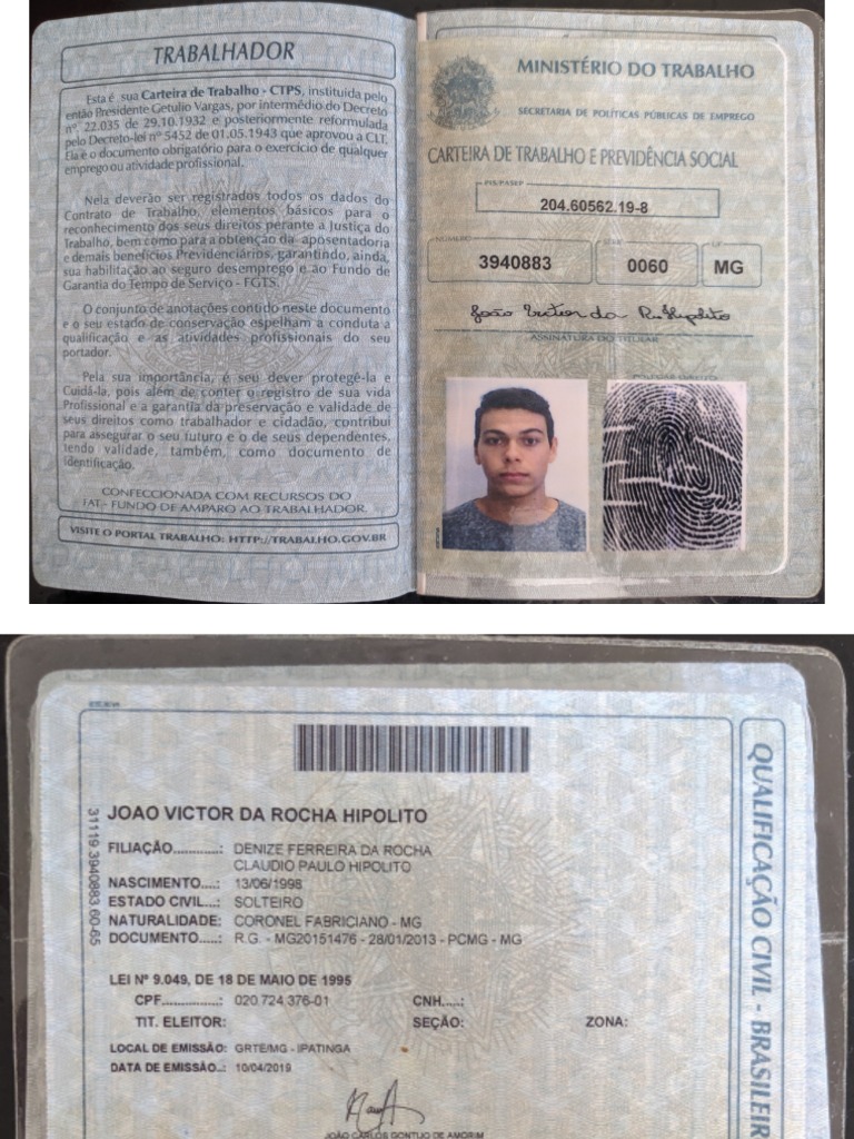 6 e 7 - Comprovante Ctps + Pis I Pasep | PDF