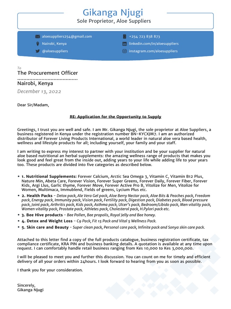 Aloe Introductory Letter | PDF | Bees | Nutrition