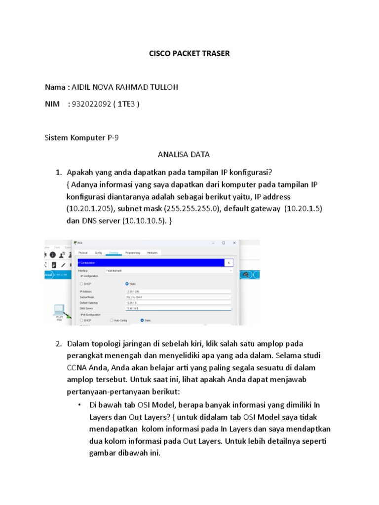 Siskom p9 Aidill | PDF