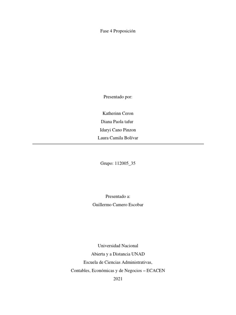 Fase - 4 - Proposici - N.PDF 2 | PDF | Marketing | Business