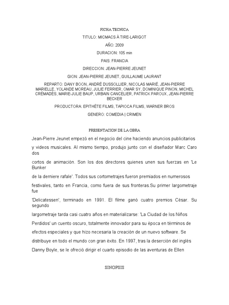 Reseña Pelicula Julieth Gomez | PDF | Juegos y actividades