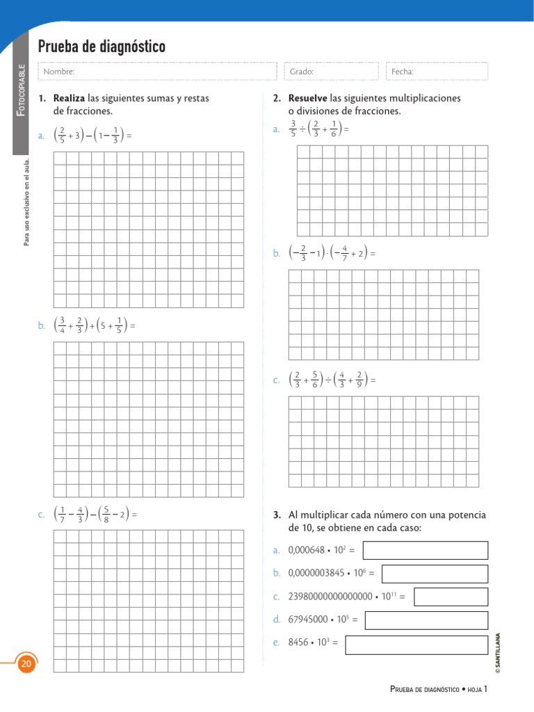 Diagnostico 9no Mate | PDF