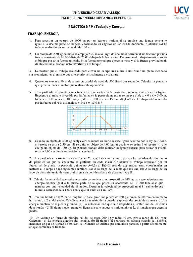 Prac 9 | PDF | Fuerza | Fricción