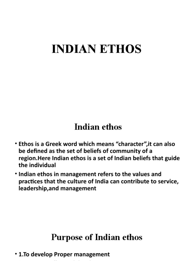 Ethics and Ethos | PDF