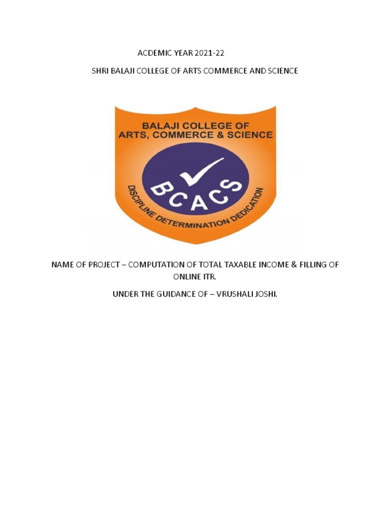 Taxation Project | PDF | Tax Deduction | Taxes