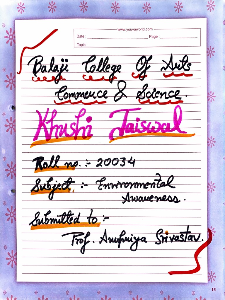 Khushi Jaiswal EVS Assignment | PDF Khushi Jaiswal EVS Assignment | PDF